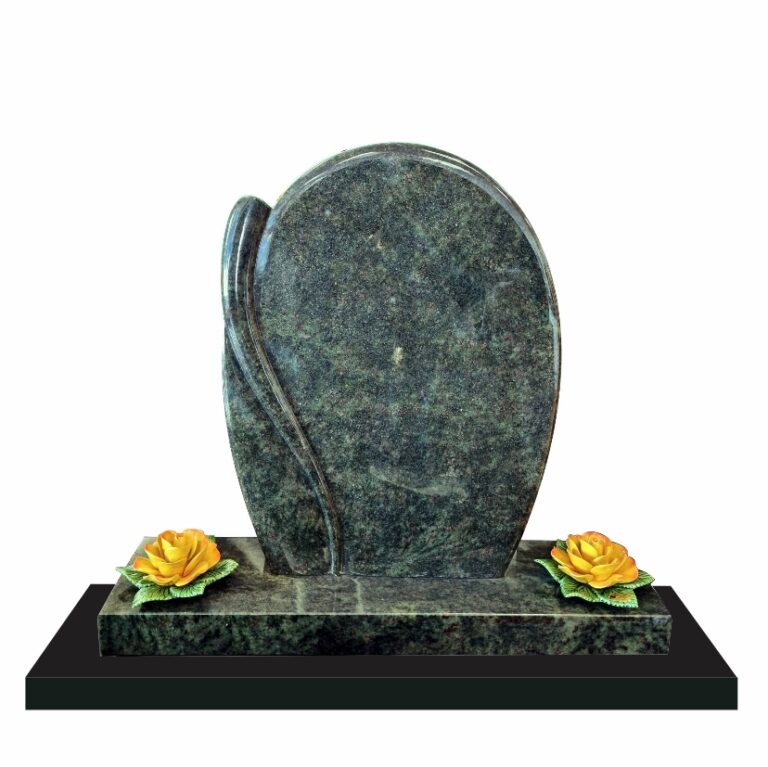 Kerala Green SG Radius Headstone - AIS 0472 - Artinstone